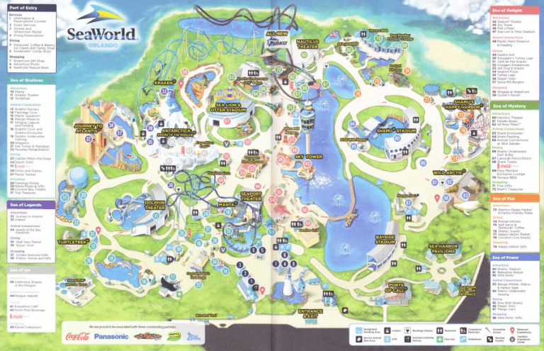 SeaWorld Orlando Map and Brochure (2025 - 1973) | ThemeParkBrochures.net