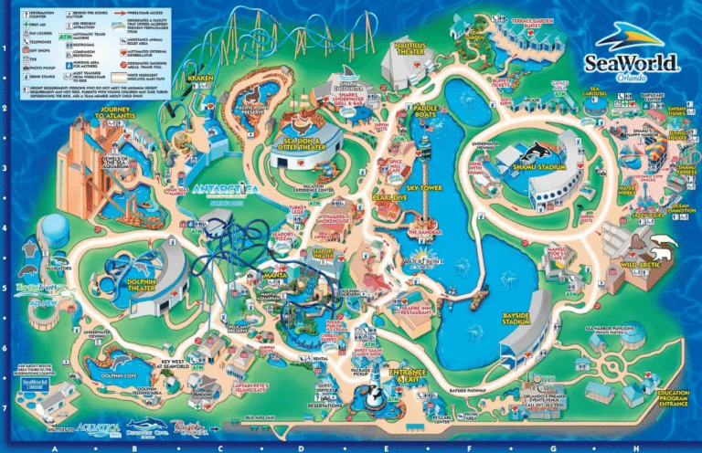 SeaWorld Orlando Map and Brochure (2025 - 1973) | ThemeParkBrochures.net