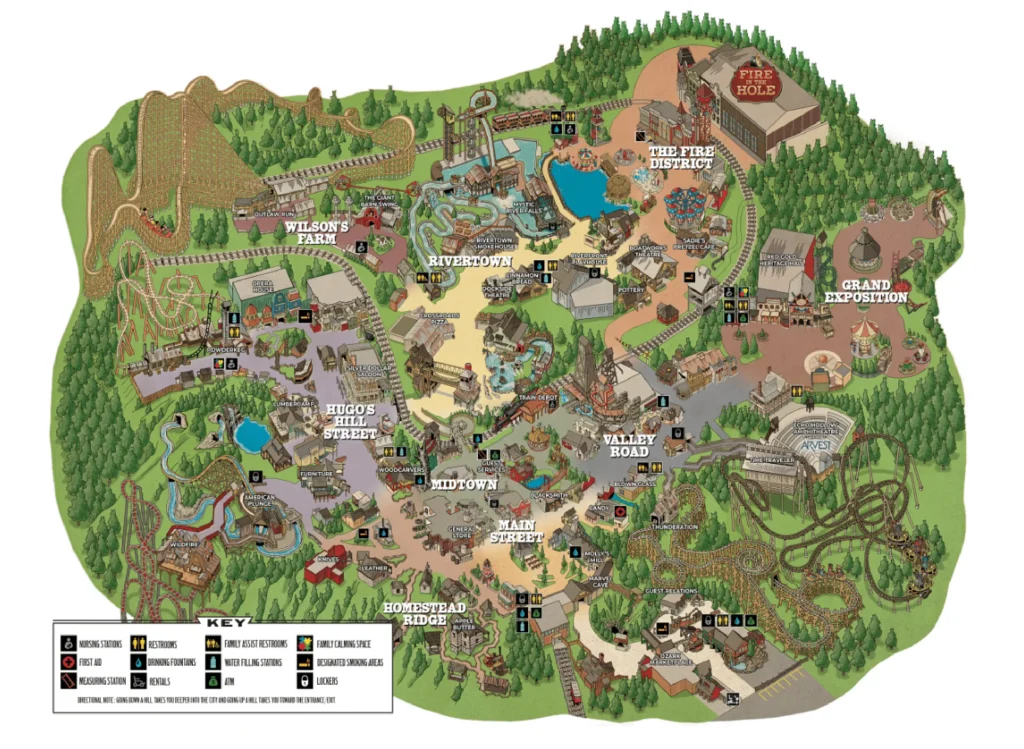 Silver Dollar City Map and Brochure (1969 - 2024) | ThemeParkBrochures.net