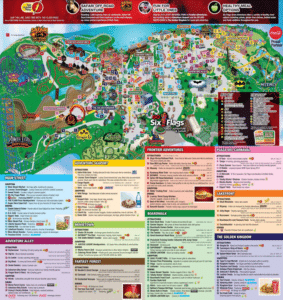 Six Flags Great Adventure Map and Brochure (2025 - 1974 ...