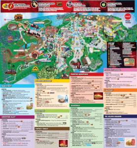 Six Flags Great Adventure Map and Brochure (2025 - 1974 ...