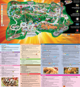 Six Flags Magic Mountain Map and Brochure (2024 - 1986 ...
