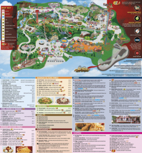 Six Flags Magic Mountain Map and Brochure (2024 - 1986 ...