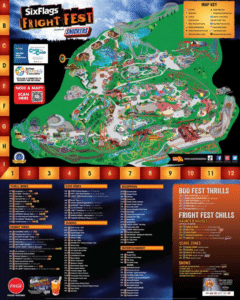 Six Flags Over Georgia Map and Brochure (1972 - 2025 ...