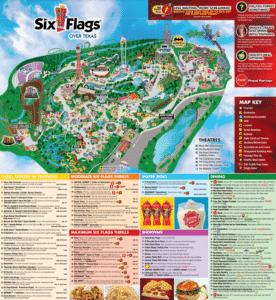 Old Six Flags Over Texas Maps (1961 to 2026) Archive ...