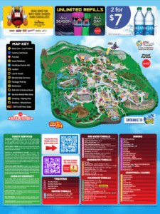 Six Flags St. Louis Map and Brochure (2025 - 1971) | ThemeParkBrochures.net
