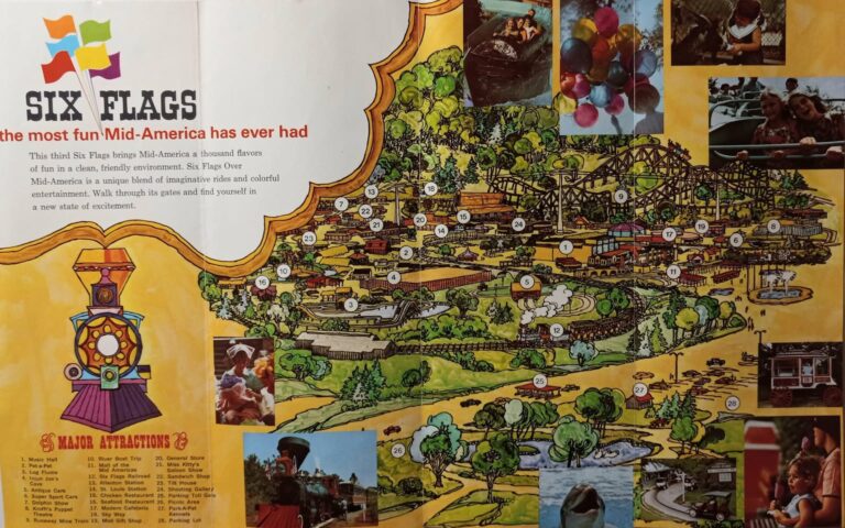 Six Flags St. Louis Map and Brochure (2025 - 1971) | ThemeParkBrochures.net