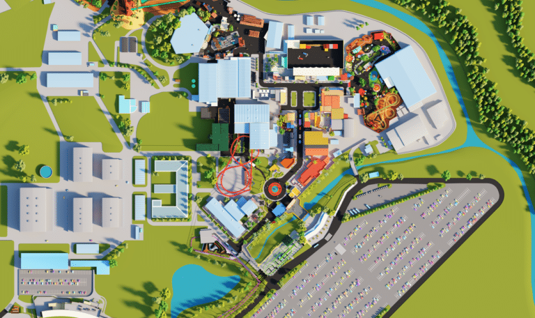 Warner Bros. Movie World Map 2026 PDF (Printable) | ThemeParkBrochures.net