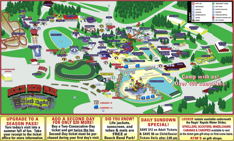Beech Bend Park Map and Brochure (2022 - 2025) | ThemeParkBrochures.net