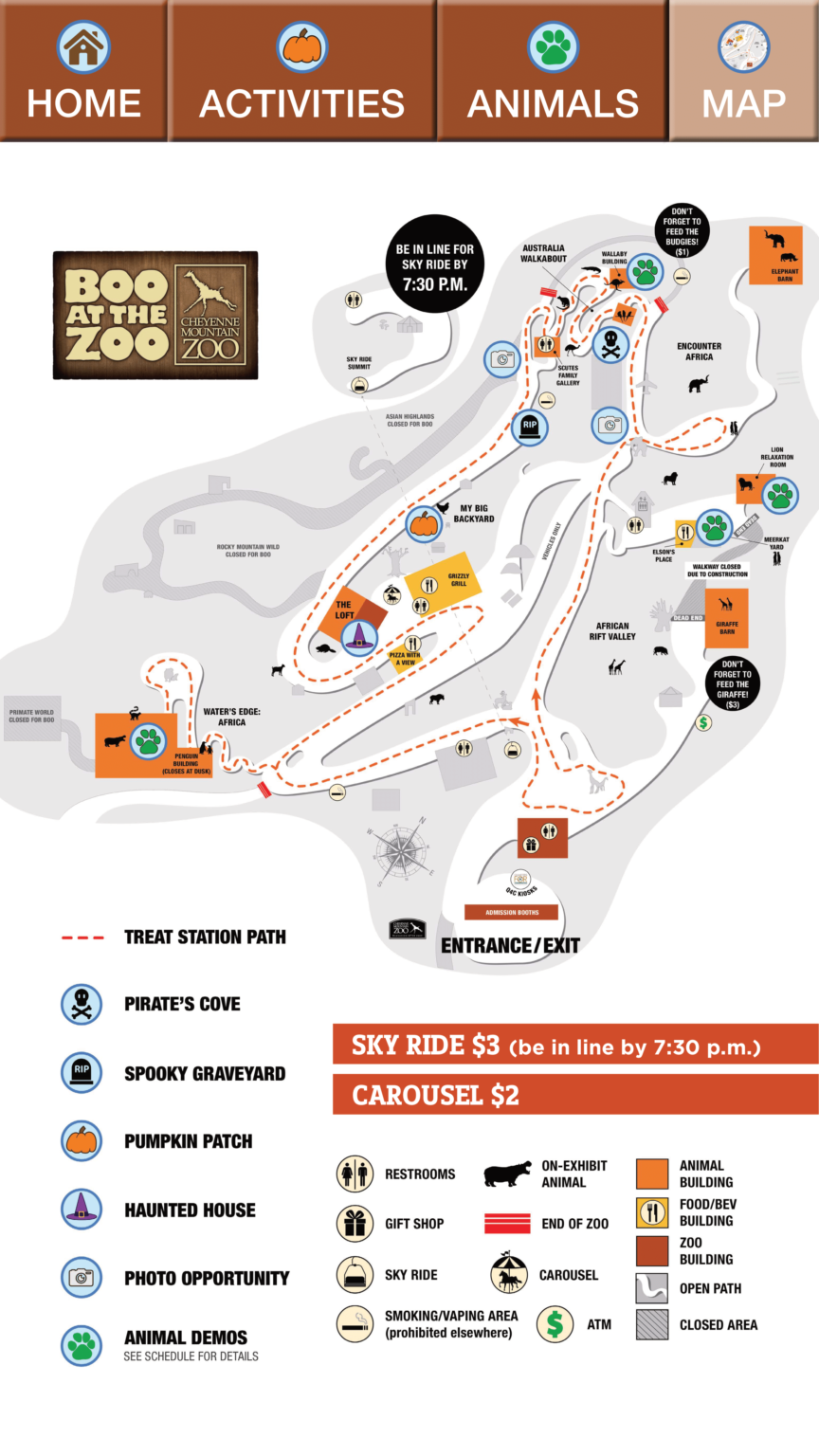 Cheyenne Mountain Zoo Map and Brochure (2025 - 2024 ...