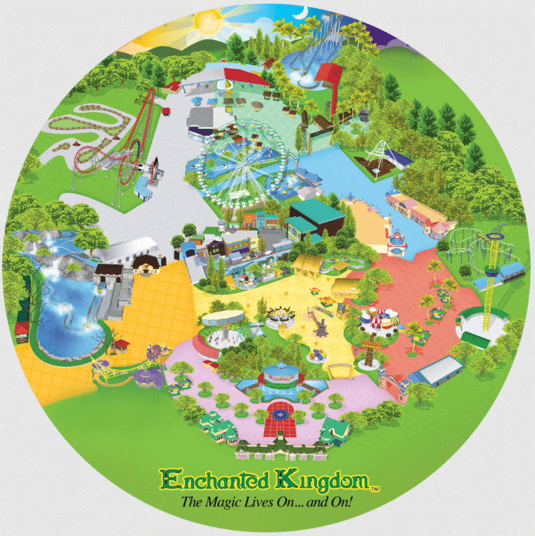 Enchanted Kingdom Map and Brochure (2021 - 2023) | ThemeParkBrochures.net
