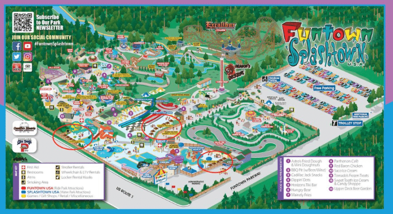 Funtown Splashtown USA Map and Brochure (2025 - 2022 ...