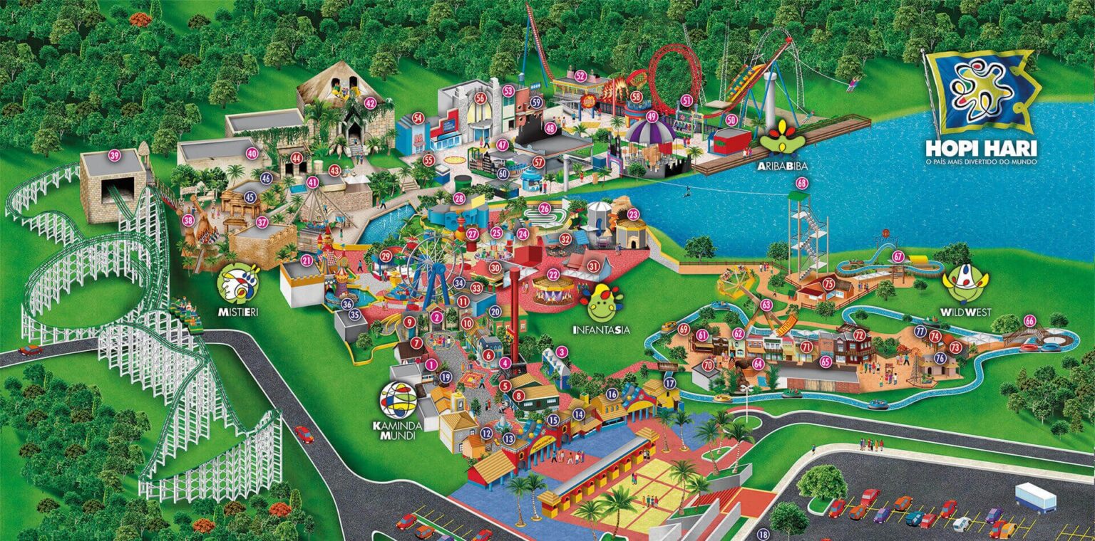 Hopi Hari Map and Brochure (2025 - 2021) | ThemeParkBrochures.net
