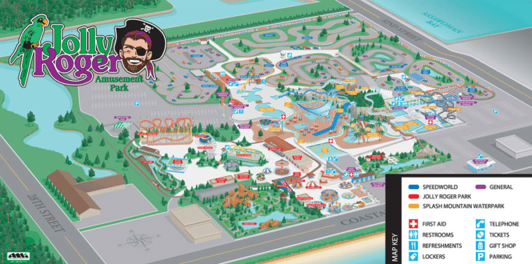 Jolly Roger Amusement Park Map and Brochure (2016 - 2023 ...