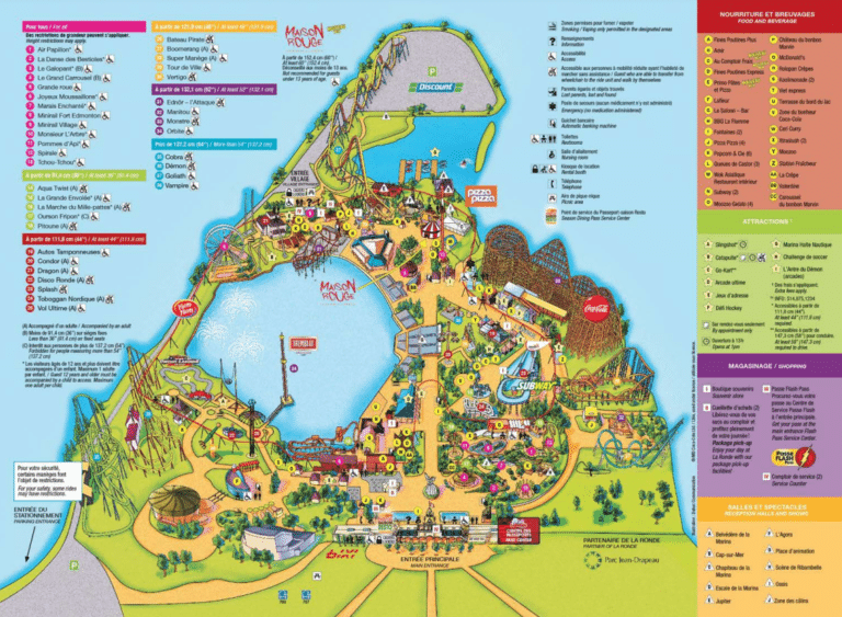 La Ronde Map and Brochure (2025 - 2015) | ThemeParkBrochures.net