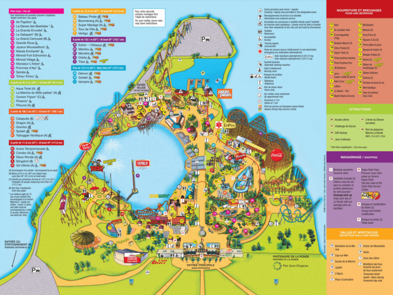 La Ronde Map and Brochure (2025 - 2015) | ThemeParkBrochures.net