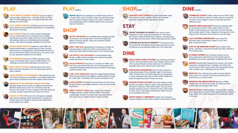 Owa Map and Brochure (2025 - 2021) | ThemeParkBrochures.net