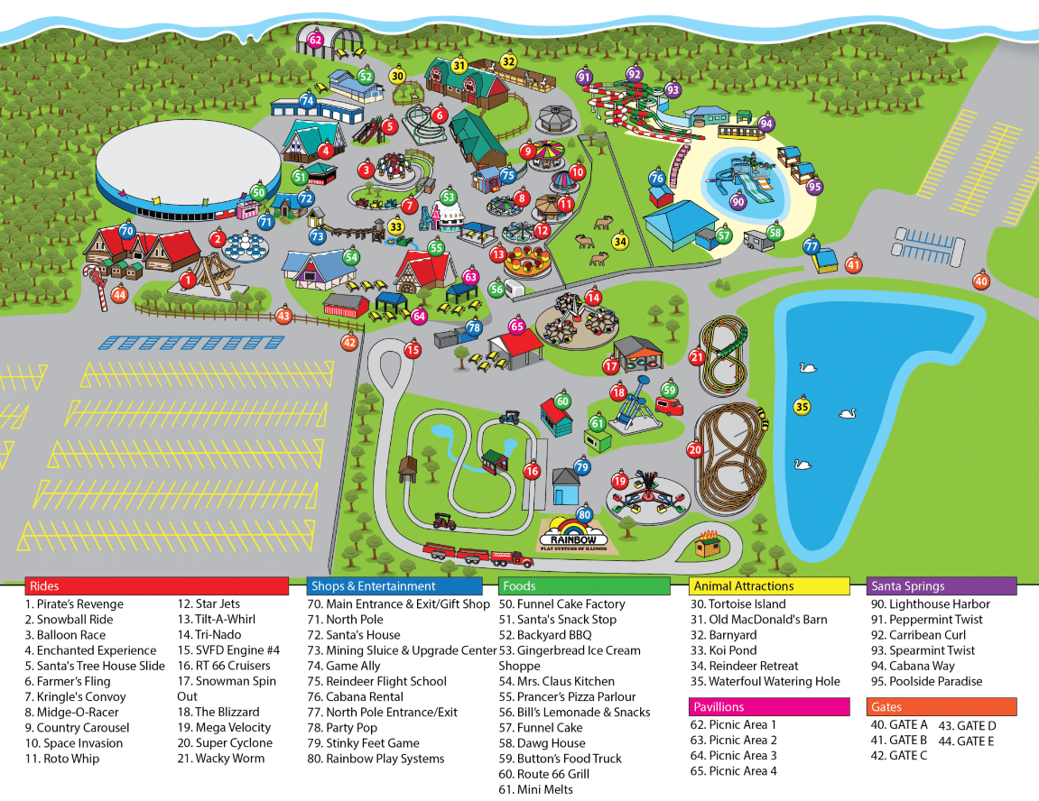 Santa's Village AZoosment Park Map and Brochure (2025 - 2022 ...
