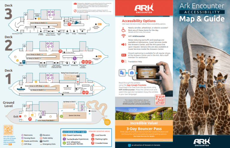 Ark Encounter Map and Brochure (2021 - 2024) | ThemeParkBrochures.net