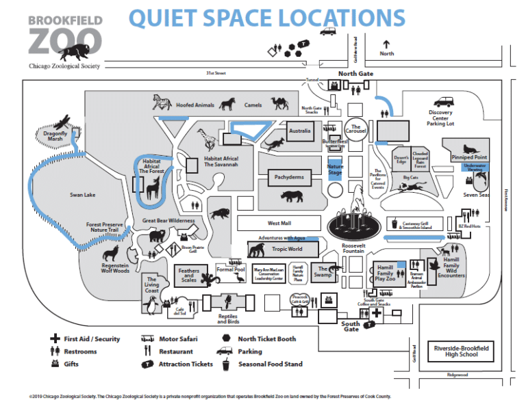 Brookfield Zoo Map and Brochure (2025 - 2019) | ThemeParkBrochures.net
