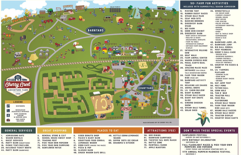 Cherry Crest Adventure Farm Map and Brochure (2025 - 2020 ...
