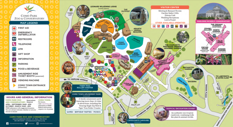 Como Park Zoo and Conservatory Map and Brochure (2019 - 2025 ...