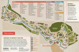 Fort Worth Zoo Map and Brochure (2025 - 2015) | ThemeParkBrochures.net