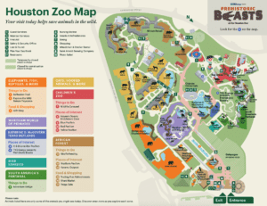 Houston Zoo Map and Brochure (2025 - 2019) | ThemeParkBrochures.net