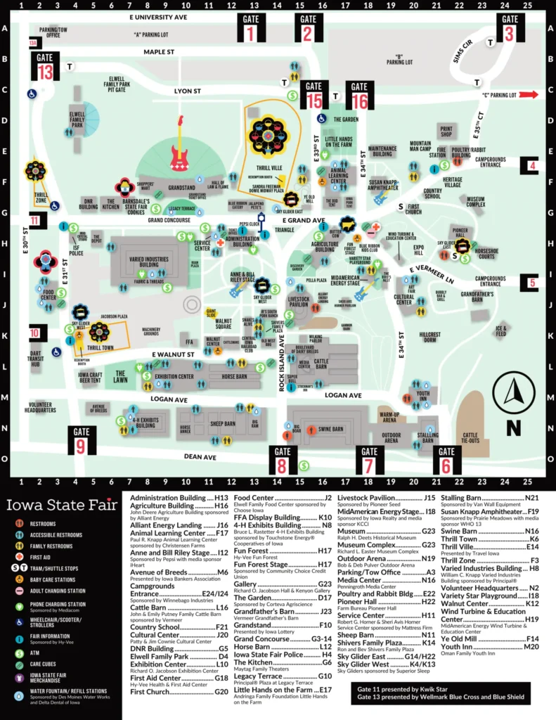 Iowa State Fairgrounds Map 2026 PDF (Printable) | ThemeParkBrochures.net
