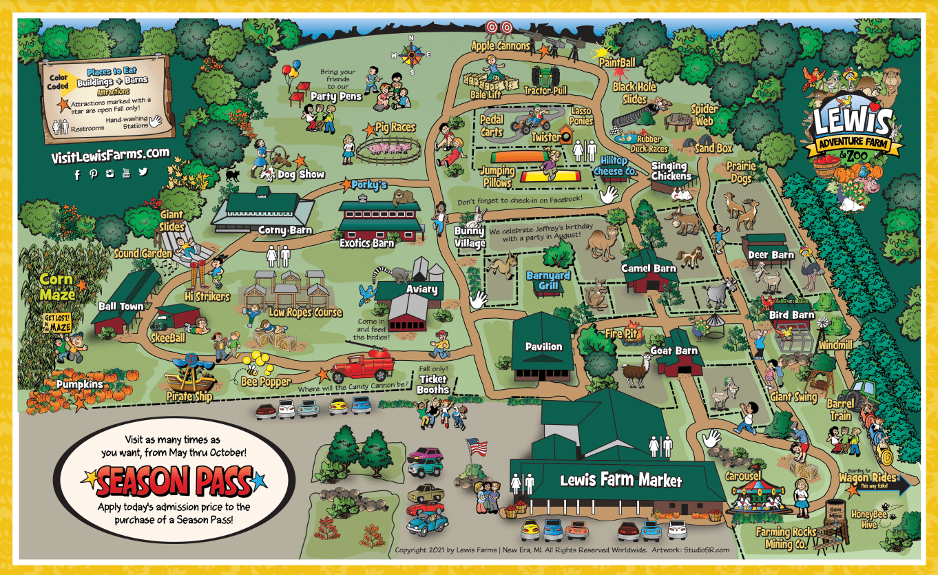 Lewis Adventure Farm & Zoo Map and Brochure (2025 - 2023 ...