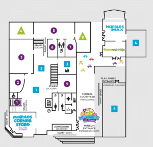 Marbles Kids Museum Map and Brochure (2025 - 2021) | ThemeParkBrochures.net