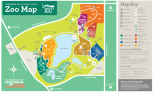 Mesker Park Zoo & Botanic Garden Map and Brochure (2018 - 2024) | ThemeParkBrochures.net