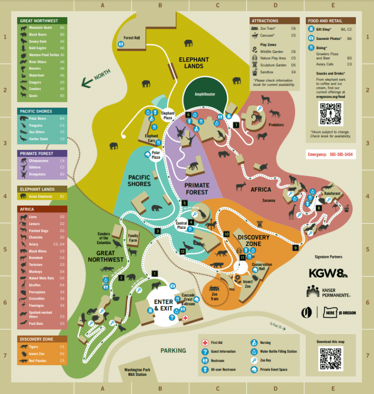 Oregon Zoo Map and Brochure (2025 - 2012) | ThemeParkBrochures.net
