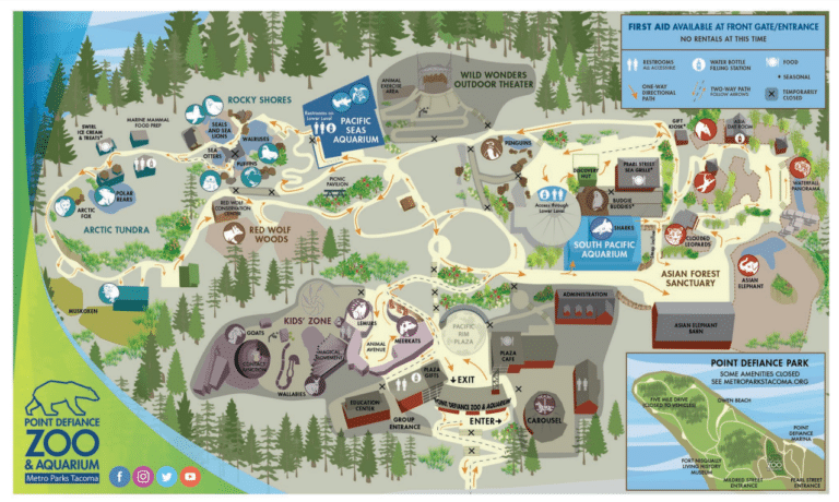 Point Defiance Zoo and Aquarium Map and Brochure (2025 - 2019 ...