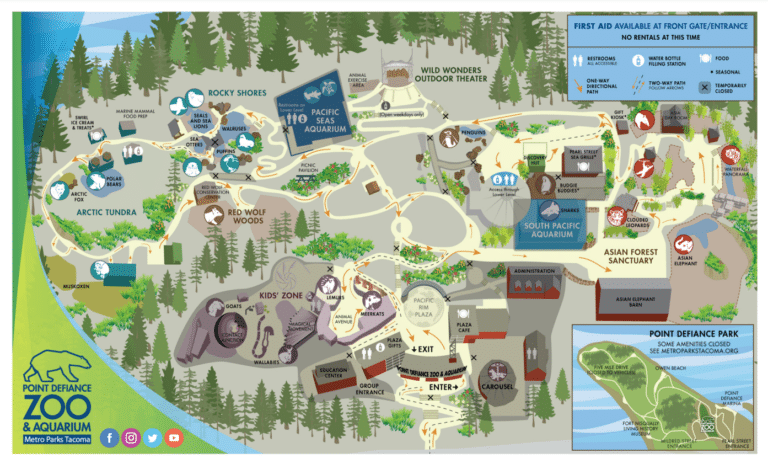 Point Defiance Zoo and Aquarium Map and Brochure (2025 - 2019 ...