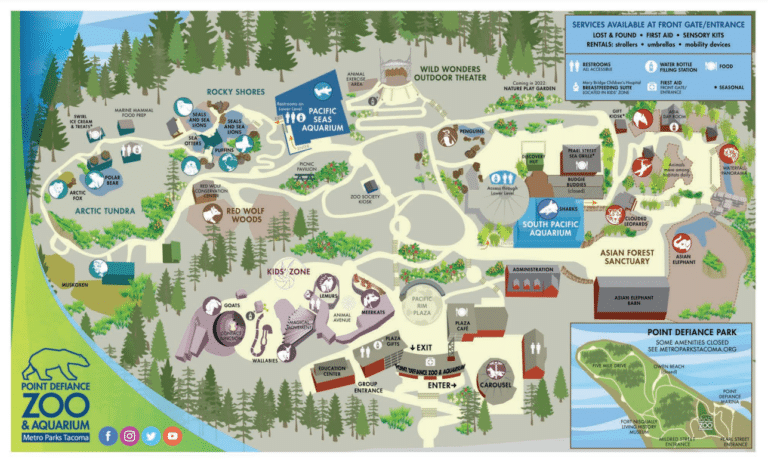 Point Defiance Zoo and Aquarium Map and Brochure (2025 - 2019 ...