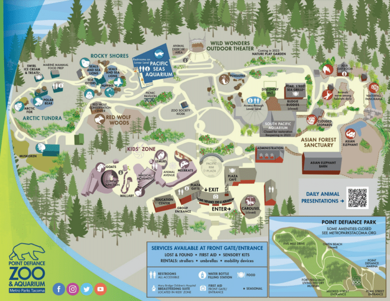 Point Defiance Zoo and Aquarium Map and Brochure (2025 - 2019 ...