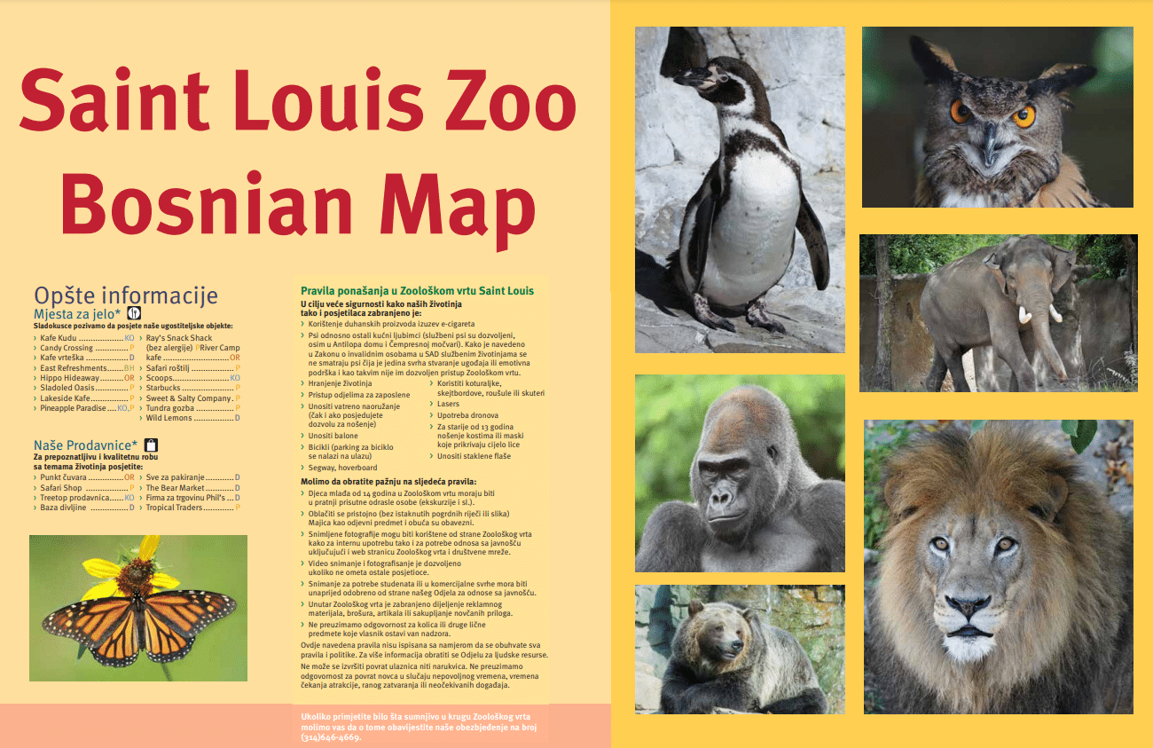 Saint Louis Zoo Map and Brochure (2023) | ThemeParkBrochures.net