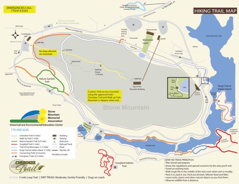 Stone Mountain Park Map and Brochure (2015 - 2023) | ThemeParkBrochures.net