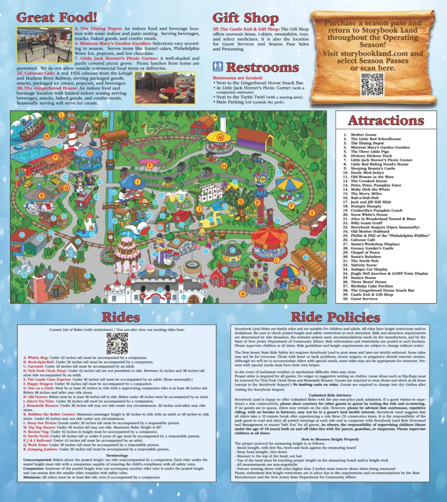 Storybook Land Map and Brochure (2025 - 2021) | ThemeParkBrochures.net
