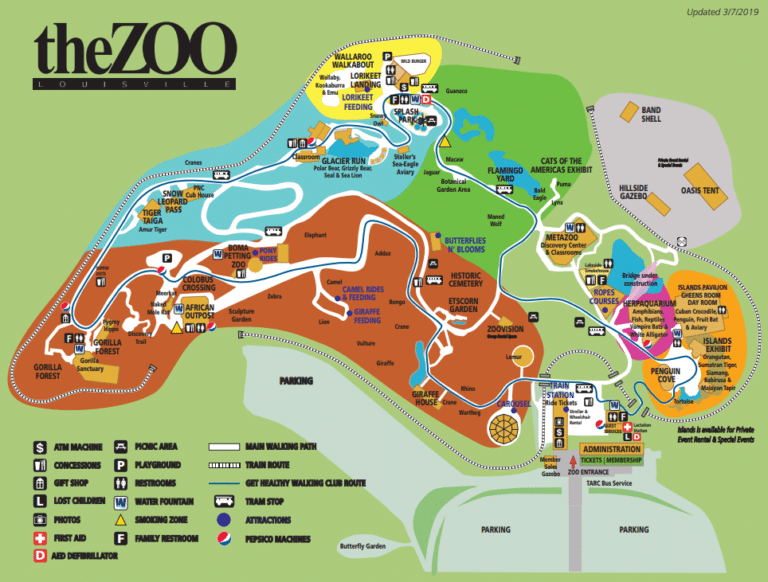 The Louisville Zoo Map and Brochure (2025 - 2019) | ThemeParkBrochures.net
