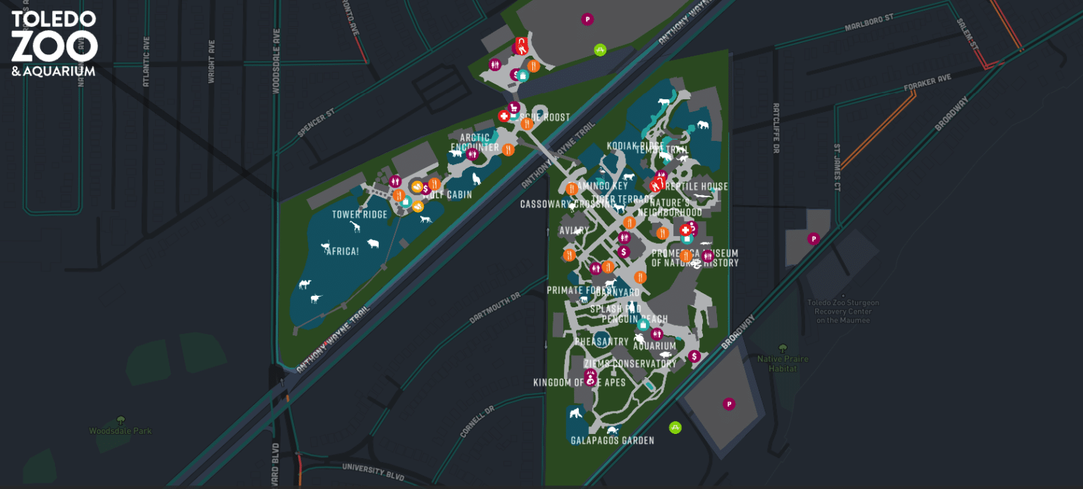 Toledo Zoo Map and Brochure (2025 - 2010) | ThemeParkBrochures.net