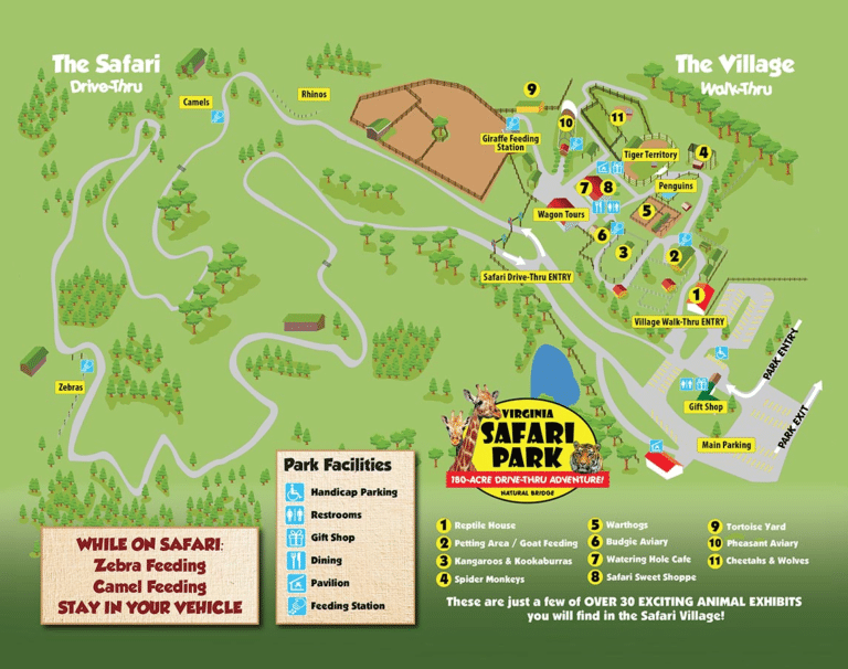Virginia Safari Park Map and Brochure (2025 - 2017 ...
