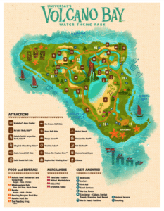 Universal Volcano Bay Map and Brochure (2016 - 2023 ...