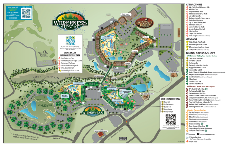 Wilderness Resort Map and Brochure (2025 - 2022) | ThemeParkBrochures.net