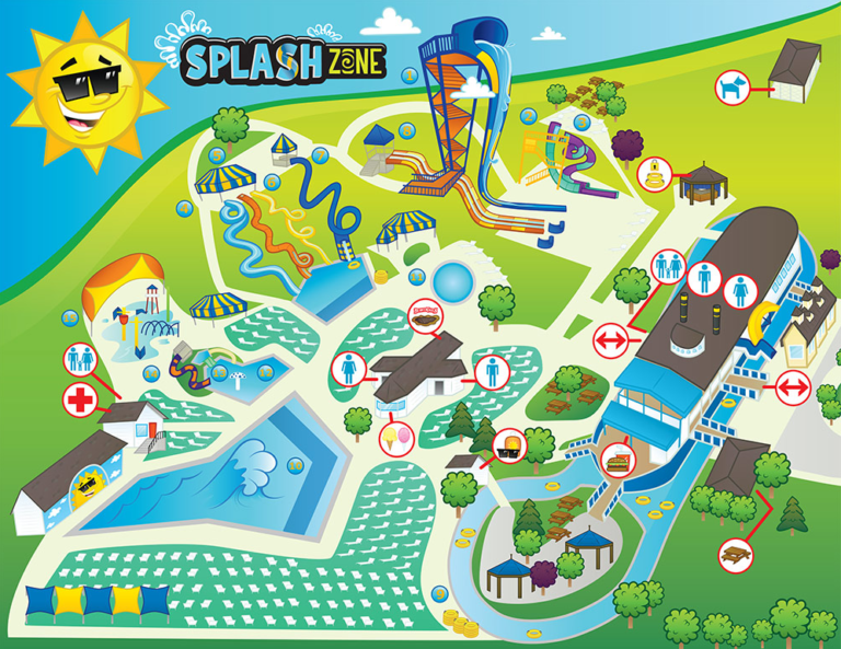 Magic Mountain SplashZone Map and Brochure (2013 - 2025 ...