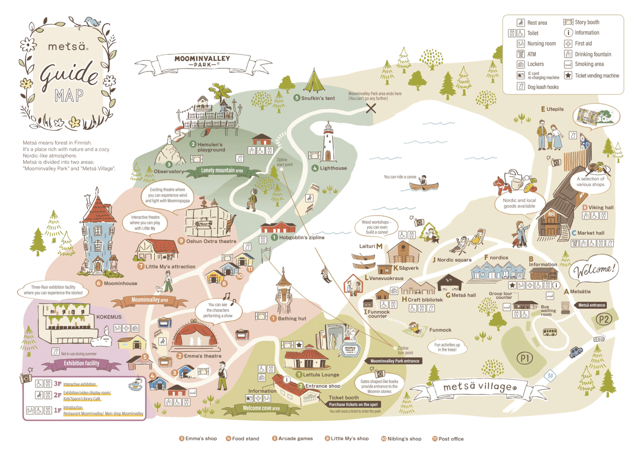 Moominvalley Park Map and Brochure (2021 - 2025) | ThemeParkBrochures.net
