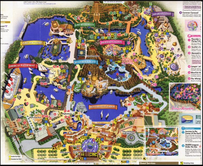 Tokyo DisneySea Map and Brochure (2025 - 2007) | ThemeParkBrochures.net