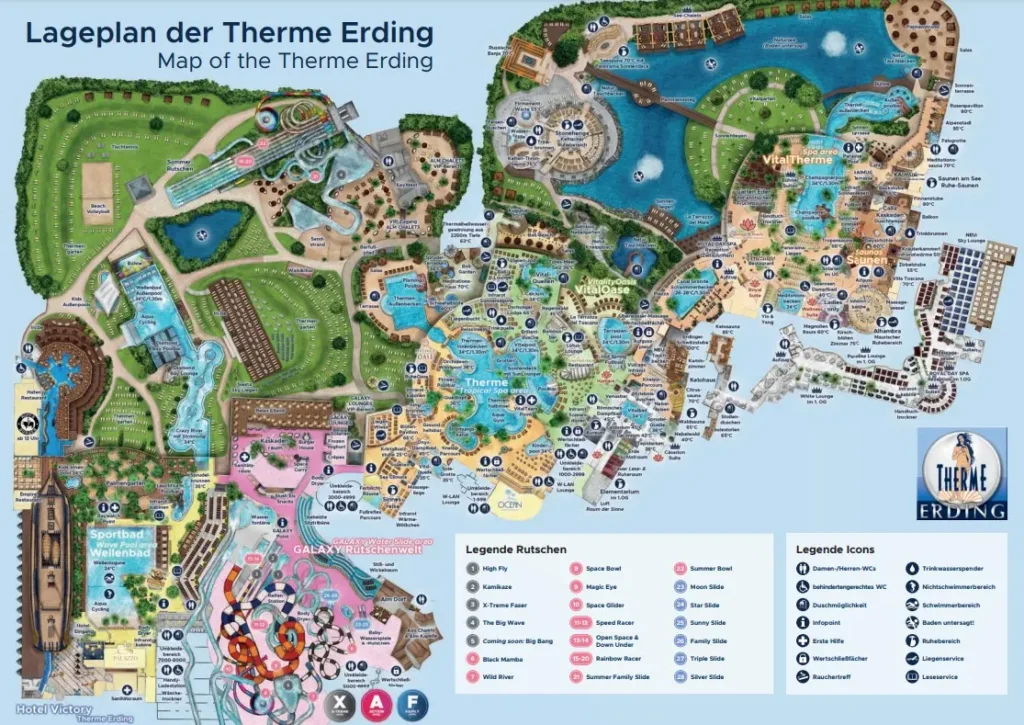 Therme Erding Map and Brochure (2025 - 2024) | ThemeParkBrochures.net